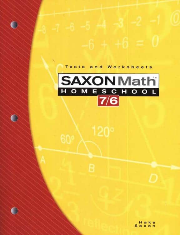 Saxon Math 76 Tests And Worksheets ()