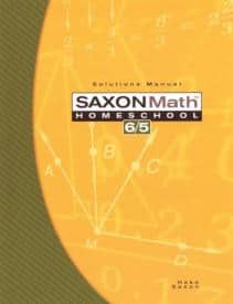Saxon Math 65 Solutions Manual ()